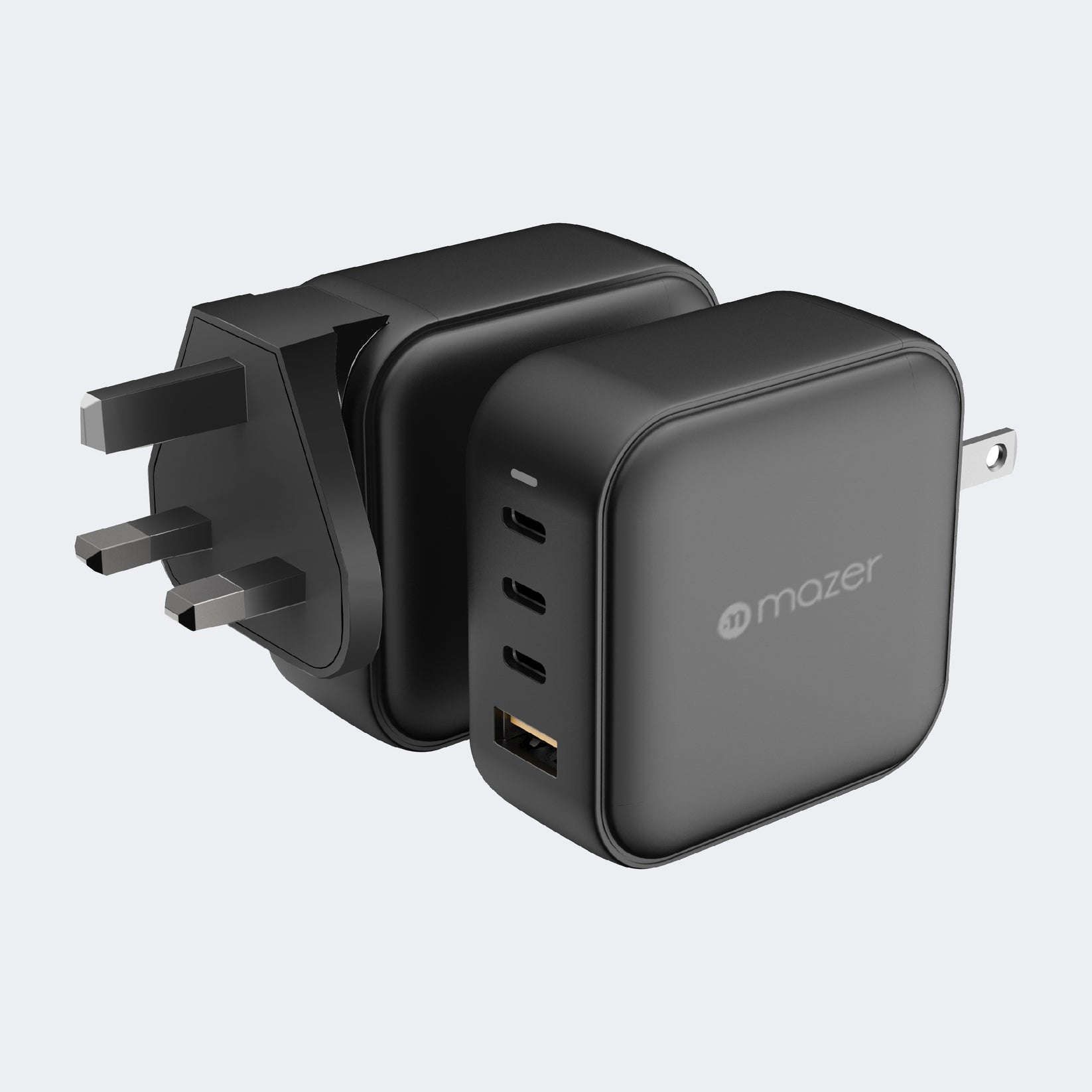 GaNPrestige 100W Gan Wall Charger with Travel Pins (4 Ports) – Mazer ...