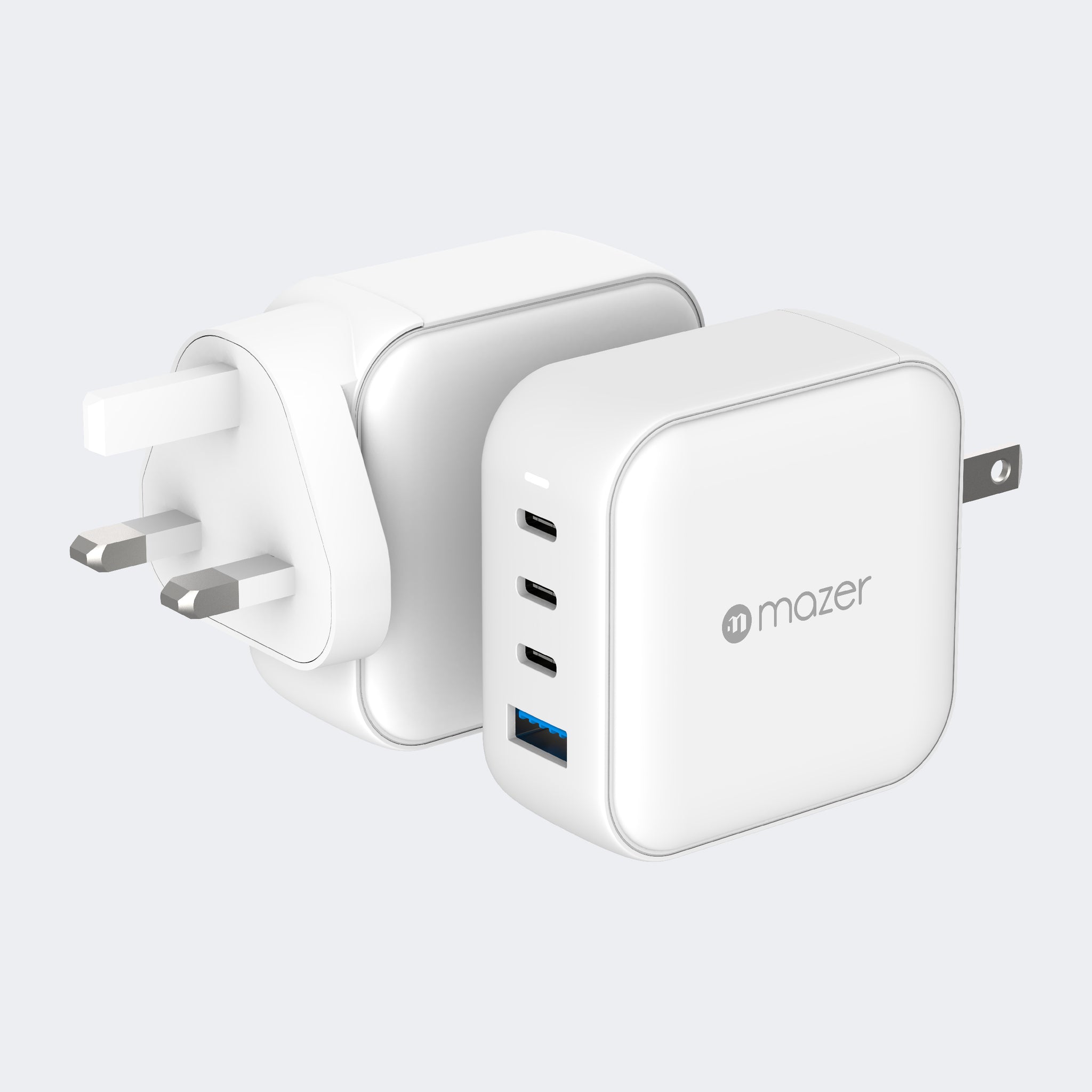 GaNPrestige 100W Gan Wall Charger with Travel Pins (4 Ports) – Mazer Official Store