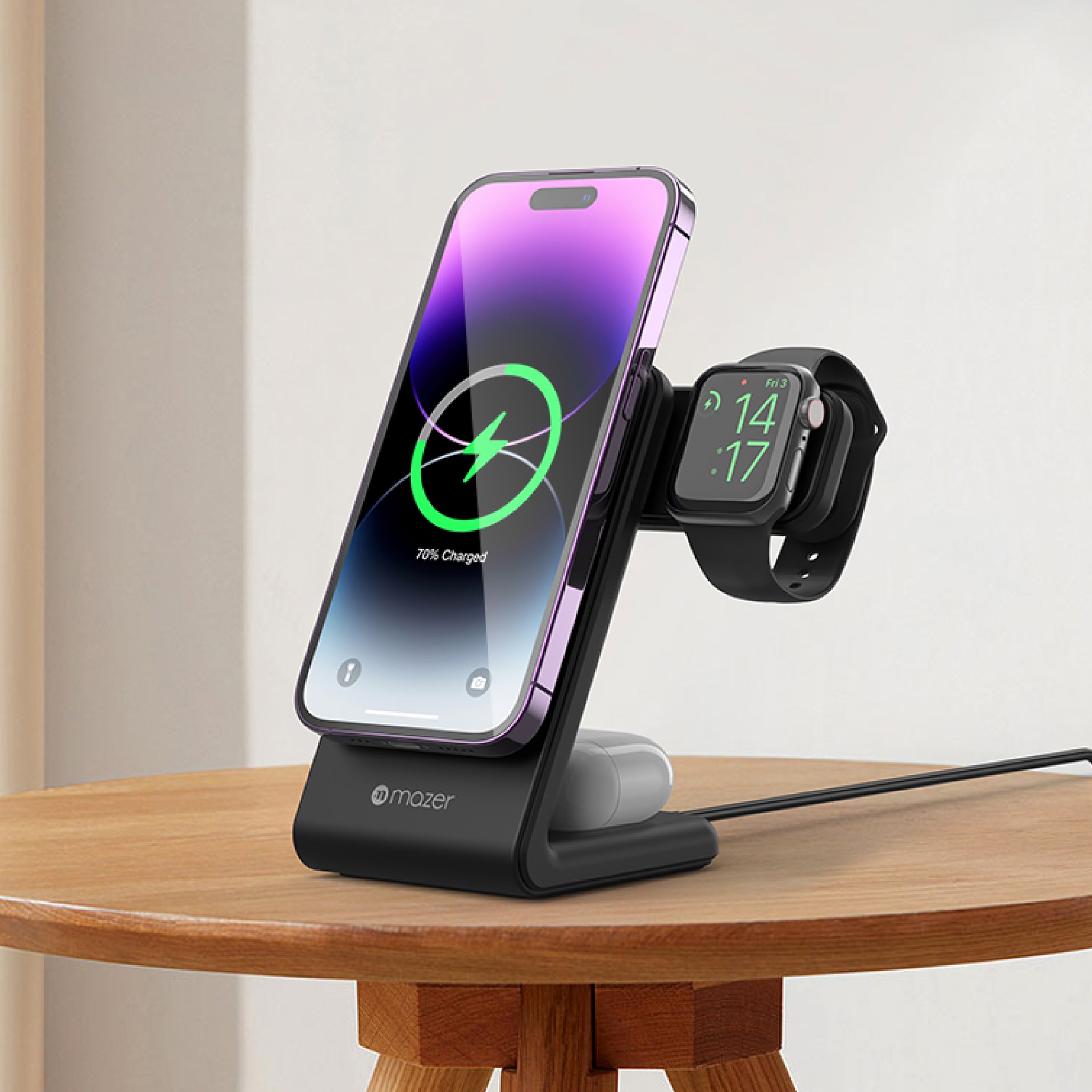 MagStand One 3-in -1 Wireless Charger – Mazer Official Store