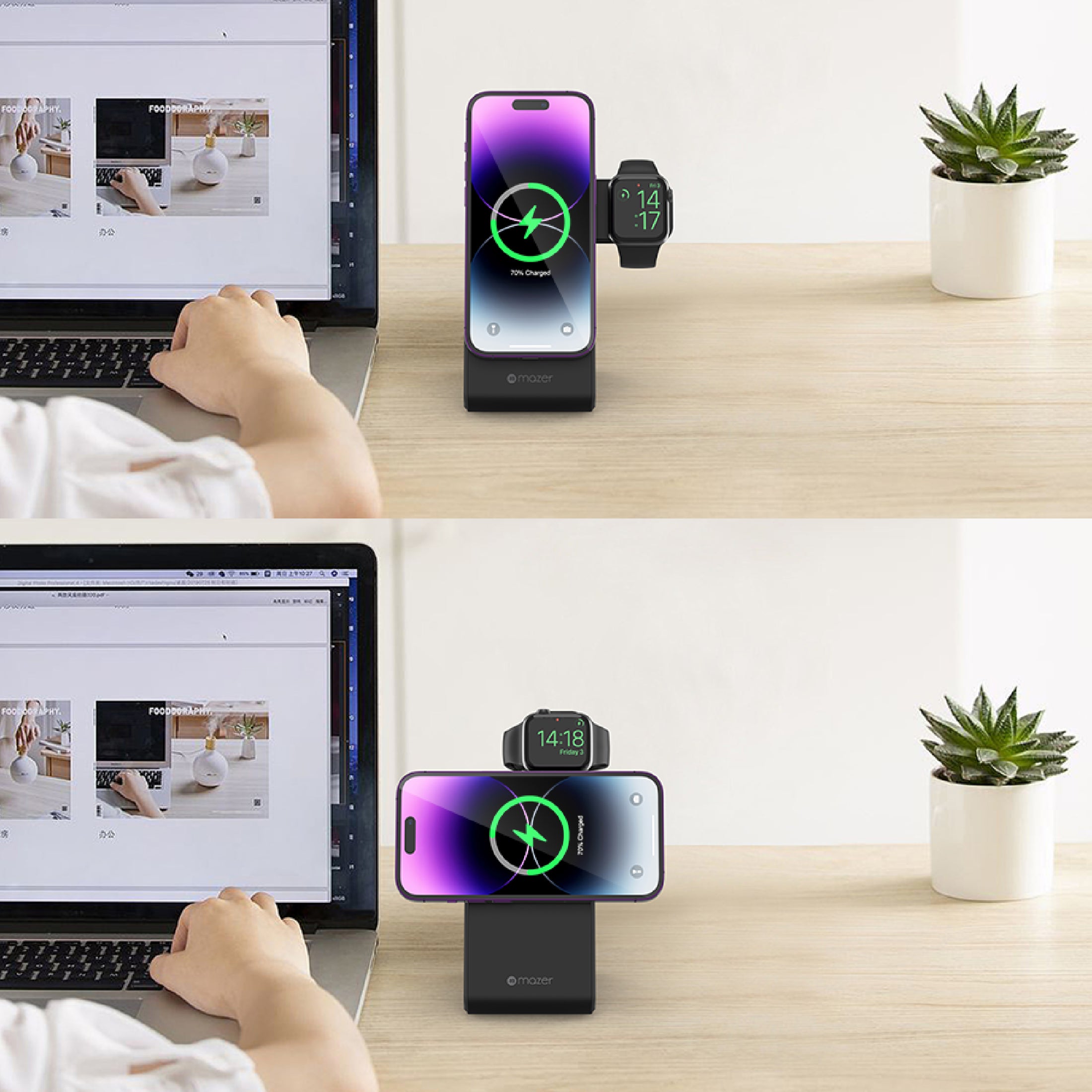 MagStand One 3-in -1 Wireless Charger – Mazer Official Store